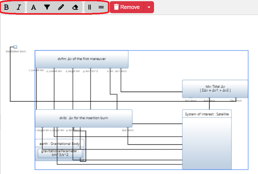 Parametric Diagram Modifications & Settings